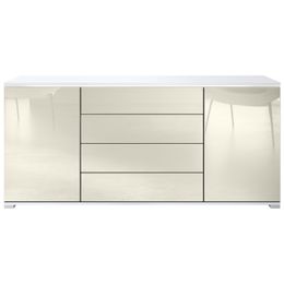 Vladon SIDEBOARD Faro Creme Hochglanz