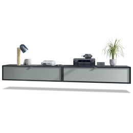 Vladon LOWBOARD Lana Fronten in Graphit seidenmatt