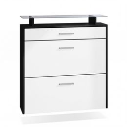 Vladon SCHUHSCHRANK Malea Front in Wei&szlig; matt