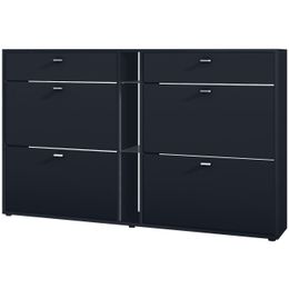Vladon SCHUHSCHRANK Today Fronten in Schwarz matt
