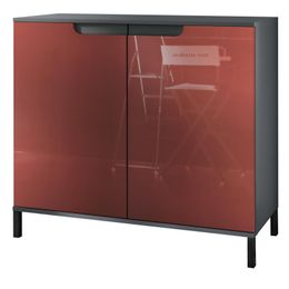 Vladon KOMMODE Sylt Bordeaux Hochglanz