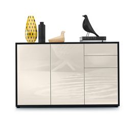 Vladon KOMMODE Ben Front in Creme Hochglanz