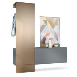Vladon GARDEROBE Carlton Paneel in Bronze Optik