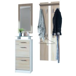 Vladon GARDEROBE Loret Front in Eiche s&auml;gerau