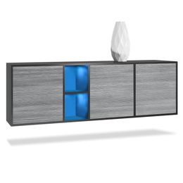 Vladon SIDEBOARD Cuba T&uuml;ren in Avola-Anthrazit
