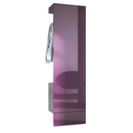 Vladon GARDEROBE Carlton Paneel in Brombeer Hochglanz