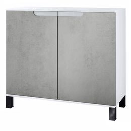 Vladon KOMMODE Sylt Beton Oxid Optik