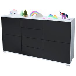 Vladon SIDEBOARD Rova Schwarz matt