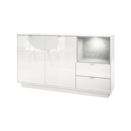 Vladon SIDEBOARD Metro Einsatz in Beton Oxid Optik