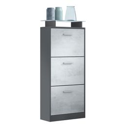 Vladon SCHUHSCHRANK Lavia Front in Beton Oxid Optik