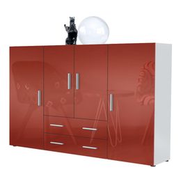 Vladon HIGHBOARD Nora Front in Bordeaux Hochglanz