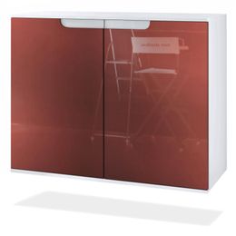 Vladon KOMMODE Sylt Bordeaux Hochglanz