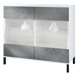 Vladon KOMMODE Bari Beton Dunkel Optik