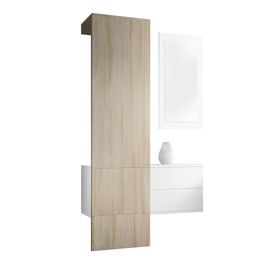 Vladon GARDEROBE Carlton Paneel in Eiche s&auml;gerau