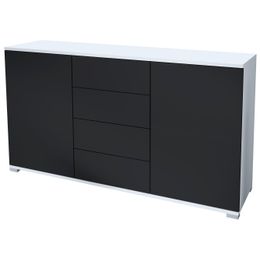 Vladon SIDEBOARD Santo Schwarz matt
