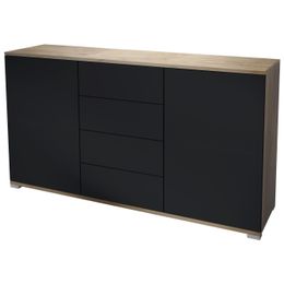 Vladon SIDEBOARD Santo Schwarz matt