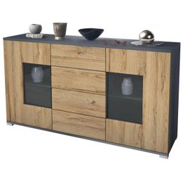 Vladon SIDEBOARD Gr&ouml;mitz Eiche Natur