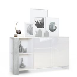 Vladon SIDEBOARD Canto Beton Oxid Optik