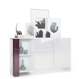 Vladon SIDEBOARD Canto Brombeer Hochglanz