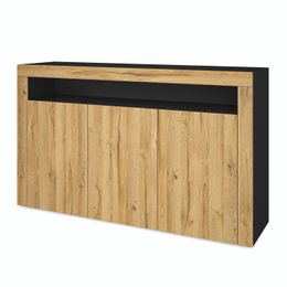 Vladon SIDEBOARD Valencia Eiche Natur/ Eiche Natur