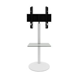 TV-Rack Cirla Klar/Wei&szlig;