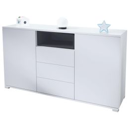 Vladon SIDEBOARD Skadu Schwarz matt