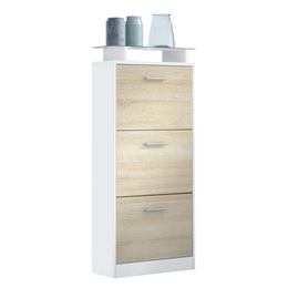 Vladon SCHUHSCHRANK Lavia Front in Eiche s&auml;gerau