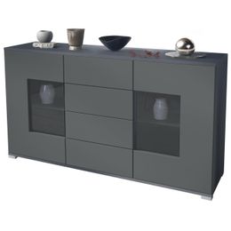 Vladon SIDEBOARD Gr&ouml;mitz Graphit Seidenmatt