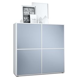 Vladon HIGHBOARD Cuba T&uuml;ren in Denim matt