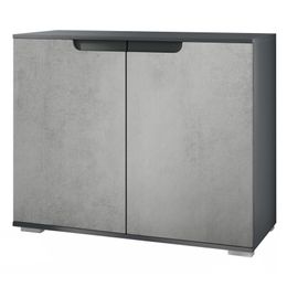 Vladon KOMMODE Sylt Beton Oxid Optik