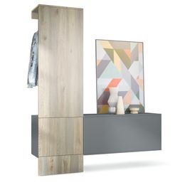 Vladon GARDEROBE Carlton Paneel in Eiche Nordic