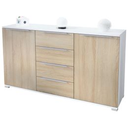 Vladon SIDEBOARD Linio Eiche s&auml;gerau