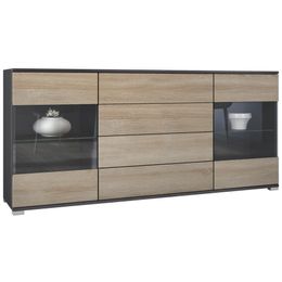 Vladon SIDEBOARD Bari Eiche s&auml;gerau