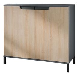 Vladon KOMMODE Sylt Eiche s&auml;gerau