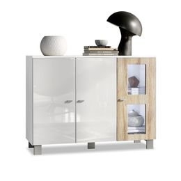 Vladon SIDEBOARD Denjo T&uuml;r in Eiche s&auml;gerau