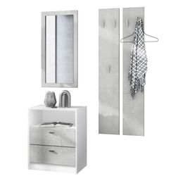 Vladon GARDEROBE Pino Beton Oxid Optik