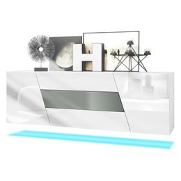 Vladon SIDEBOARD Houston Graphit Seidenmatt