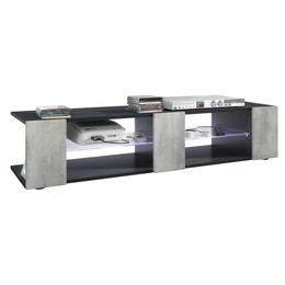 Vladon LOWBOARD Movie Fronten in Beton Oxid Optik