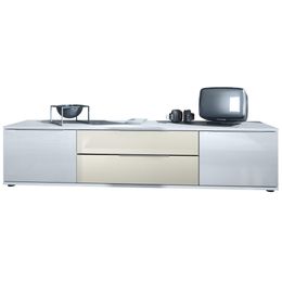 Vladon LOWBOARD Linio Creme Hochglanz