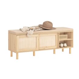 sobuy SCHUHBANK NATUR