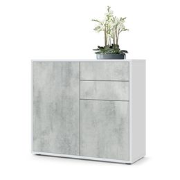 Vladon KOMMODE Ben Front in Beton Oxid Optik