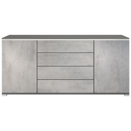 Vladon SIDEBOARD Faro Beton Oxid Optik