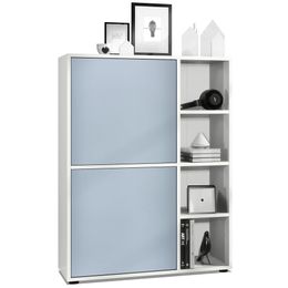 Vladon HIGHBOARD Cuba T&uuml;ren in Denim matt
