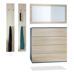 Vladon GARDEROBE Horizon Eiche s&auml;gerau