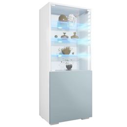 Vladon VITRINE Granada Denim matt