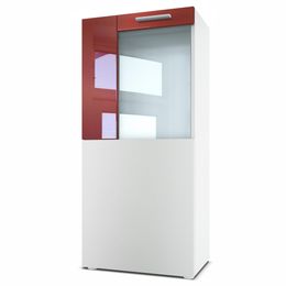 Vladon VITRINE Movie Absetzungen in Bordeaux Hochglanz