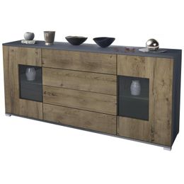 Vladon SIDEBOARD Gr&ouml;mitz Eiche Ribbeck