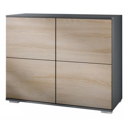 Vladon KOMMODE Rova Eiche s&auml;gerau