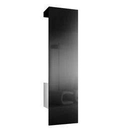 Vladon GARDEROBE Carlton Paneel in Schwarz Hochglanz