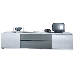 Vladon LOWBOARD Linio Grau Hochglanz